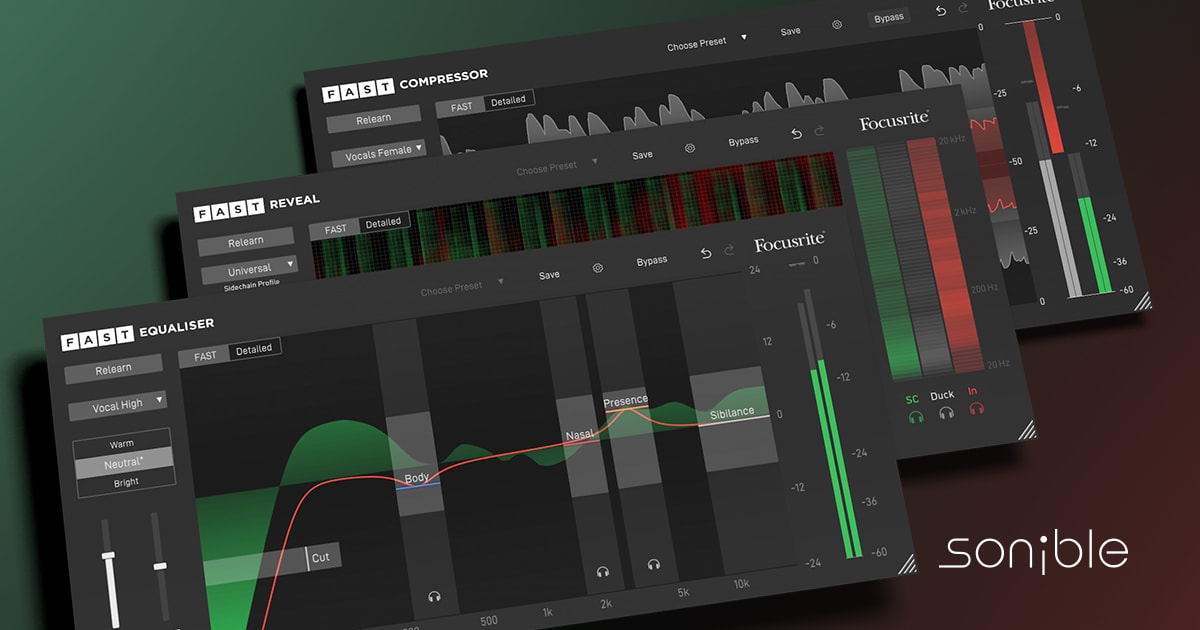 FAST plug-ins by Focusrite – sonible’s technology inside - sonible