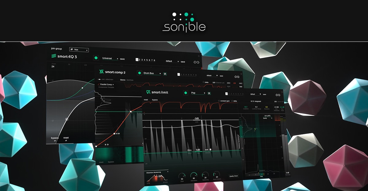 smart:essentials - sonible - smart:EQ 4, smart:comp 2 und smart:limit