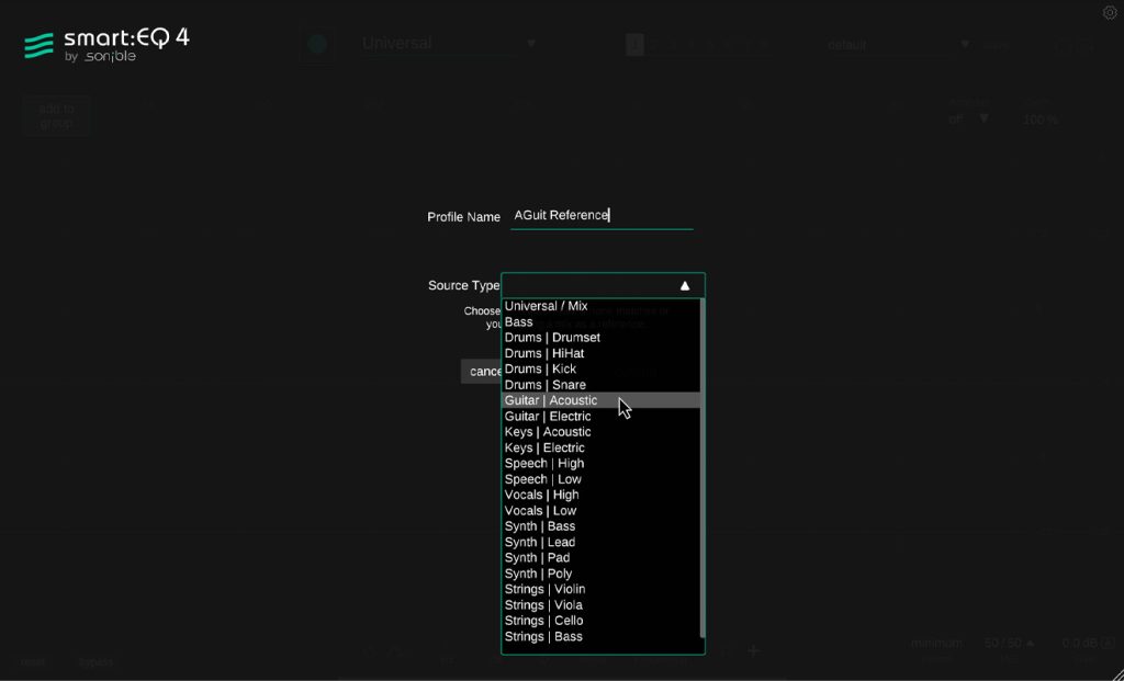 smart:EQ 4's reference track feature - sonible