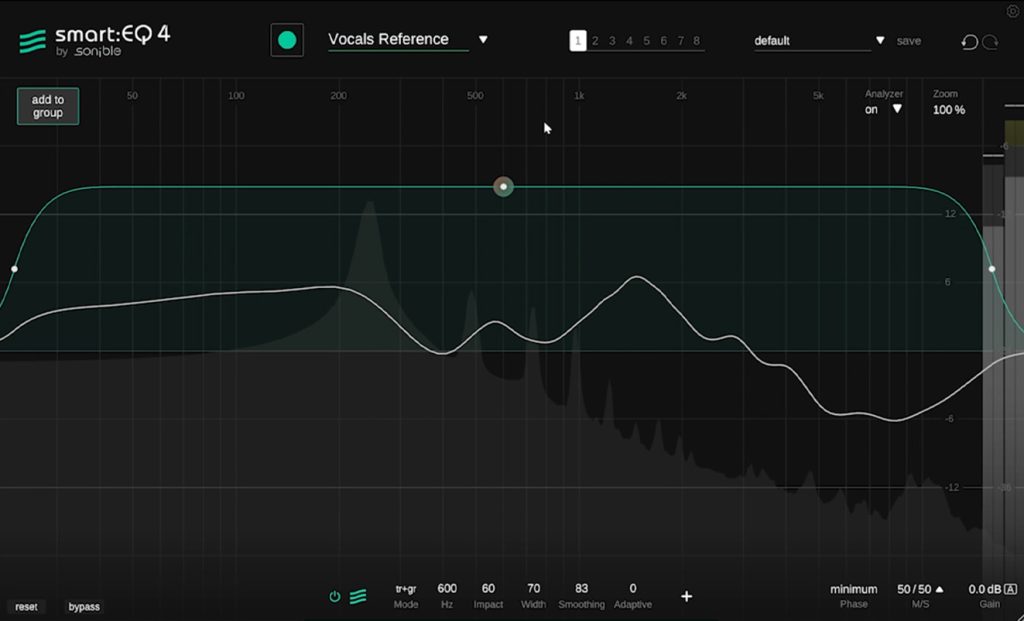 smart:EQ 4's reference track feature - sonible