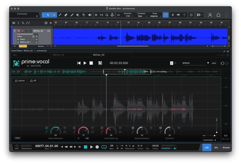 Integrate prime:vocal into your DAW as an ARA plug-in - sonible