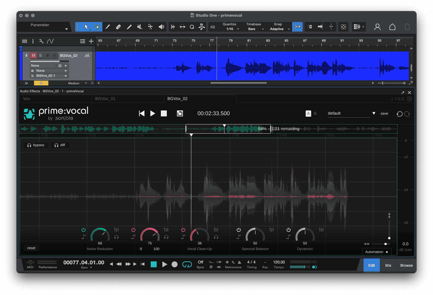 Integrate prime:vocal into your DAW as an ARA plug-in - sonible