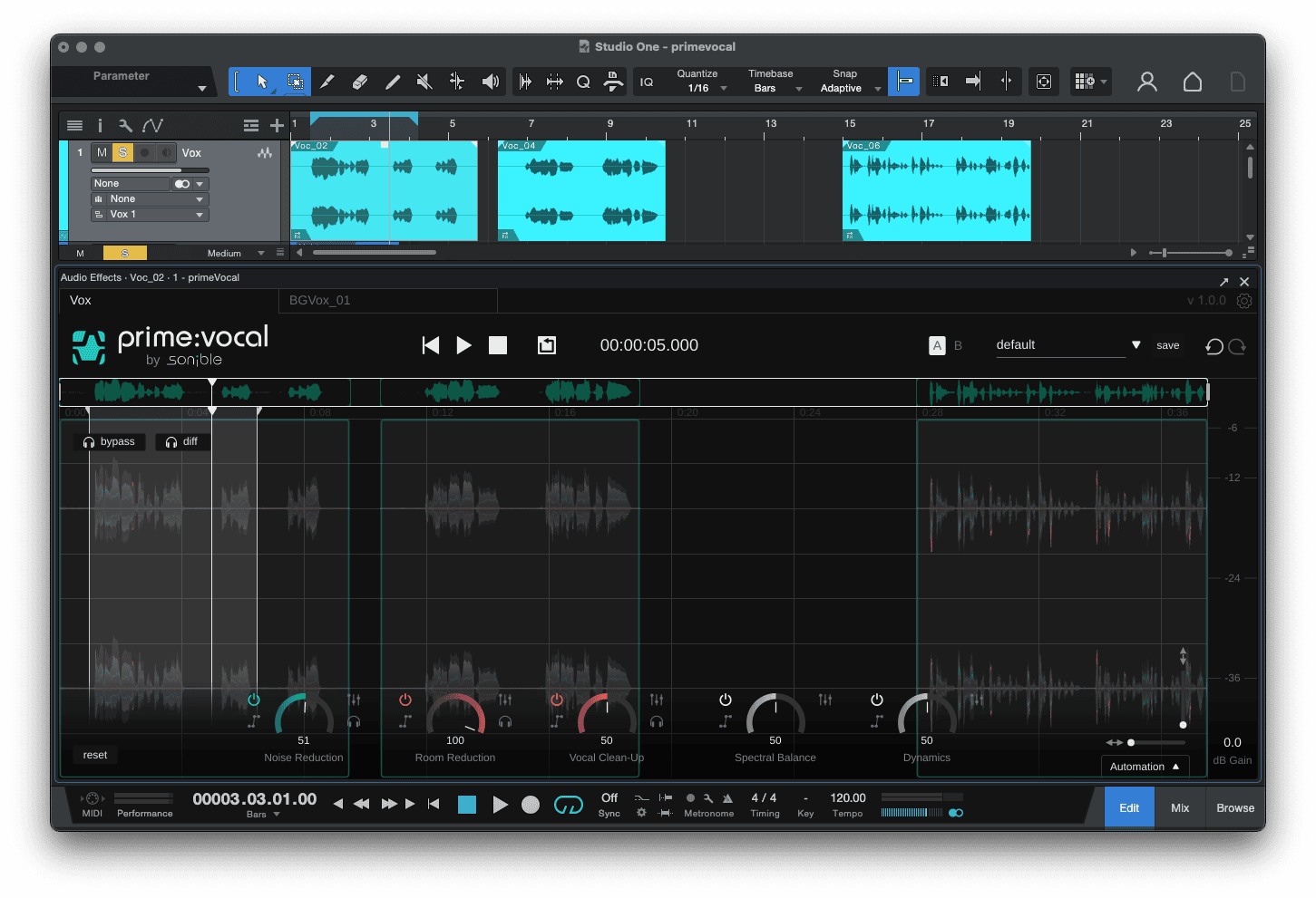 Integrate prime:vocal into your DAW as an ARA plug-in - sonible