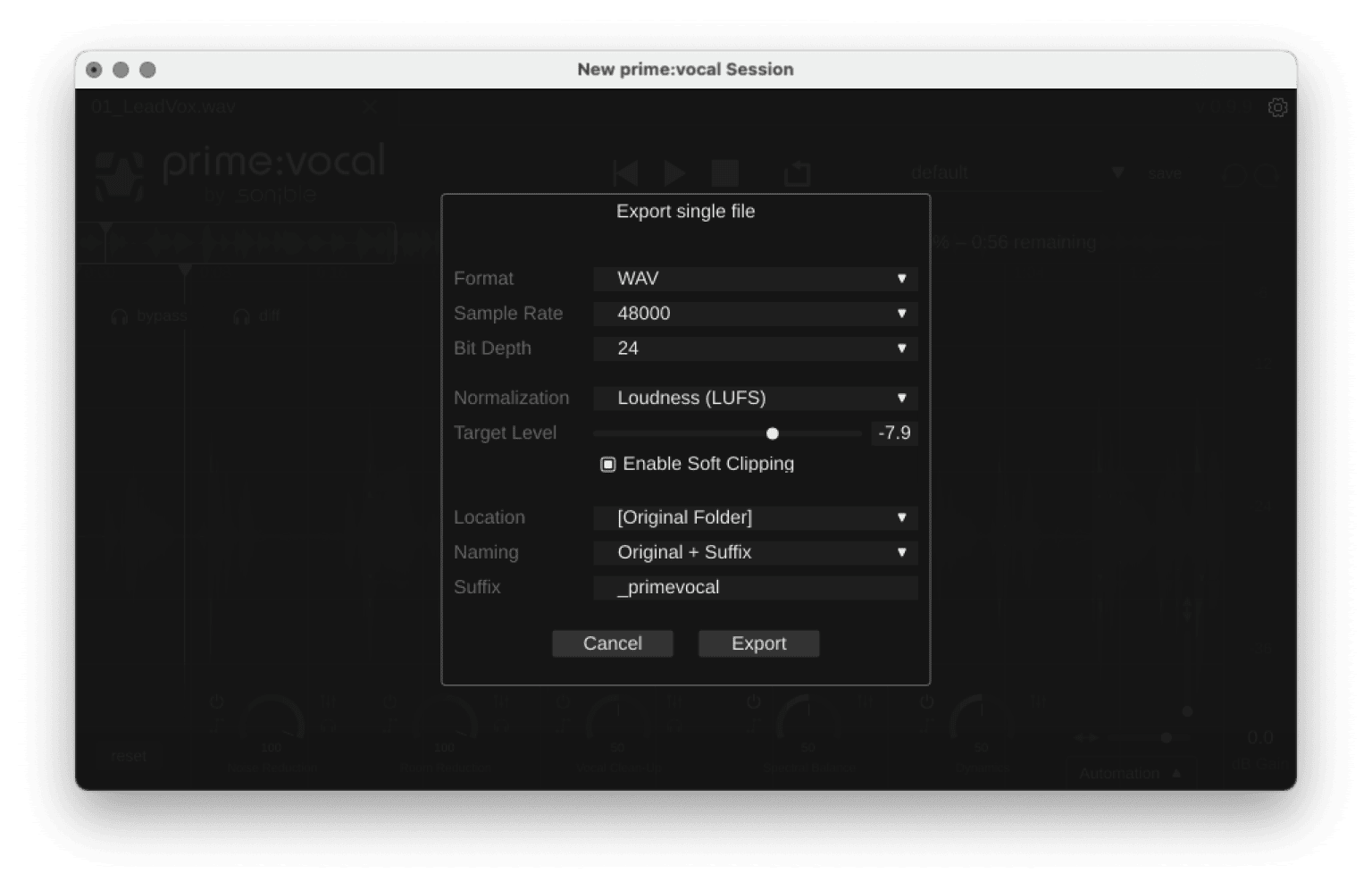 Run prime:vocal as a standalone application - sonible