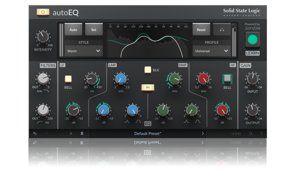 Classic SSL processing meets sonible AI-assisted analysis - sonible